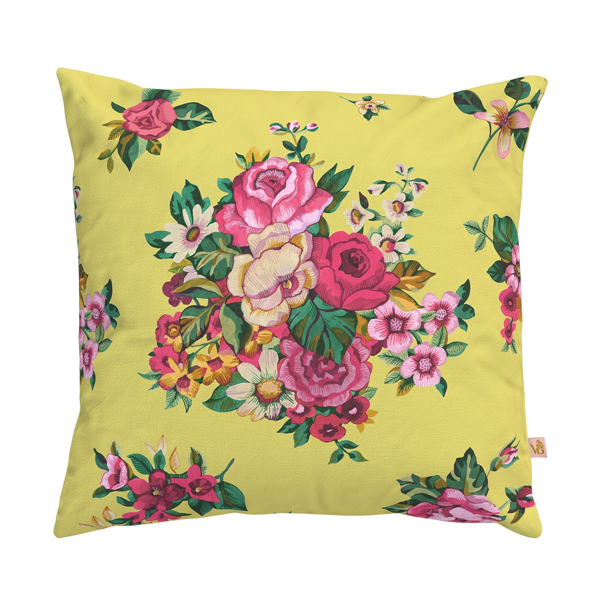 Housse de coussin extérieur 45x45 cm, MIA jaune | Leroy Merlin
