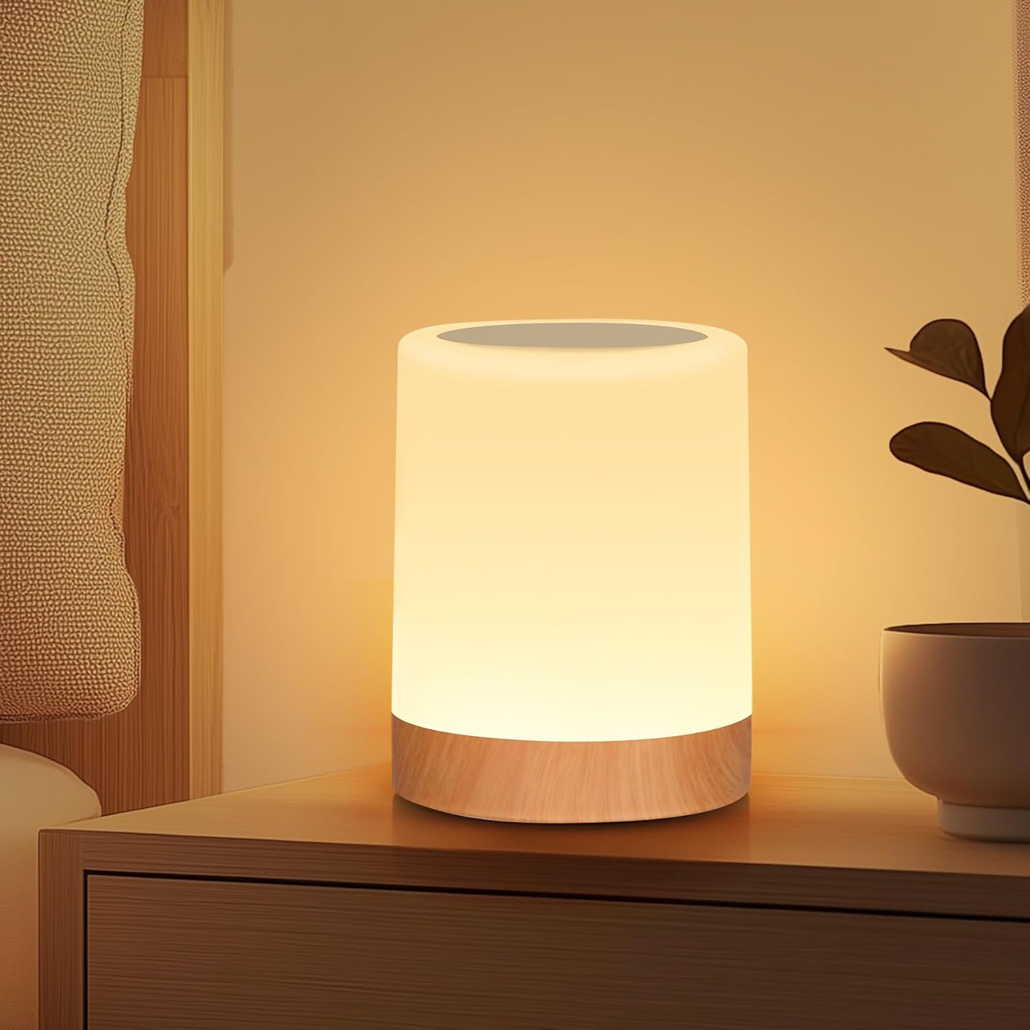 Veilleuse LED, lampe de chevet pour enfants, commande tactile ...