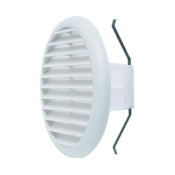 Grille de ventilation universelle à clips rabattables Ø80-125 | Bricoman