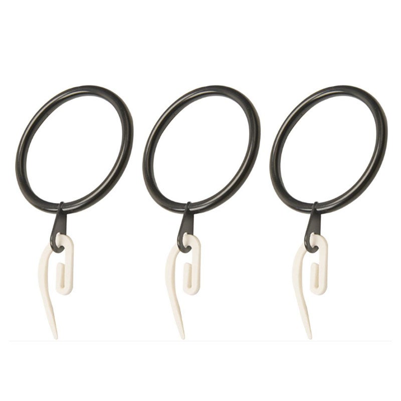 Lot de 50 anneaux de rideaux avec crochets - Anneaux de 30 mm ...