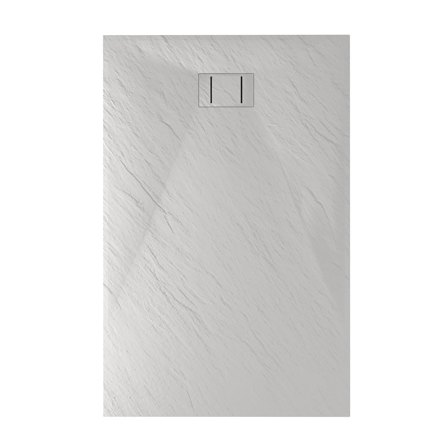 Bac à douche 90x120x2,6 CM Rectangulaire Blanc Effet Pierre mod. Blend ...
