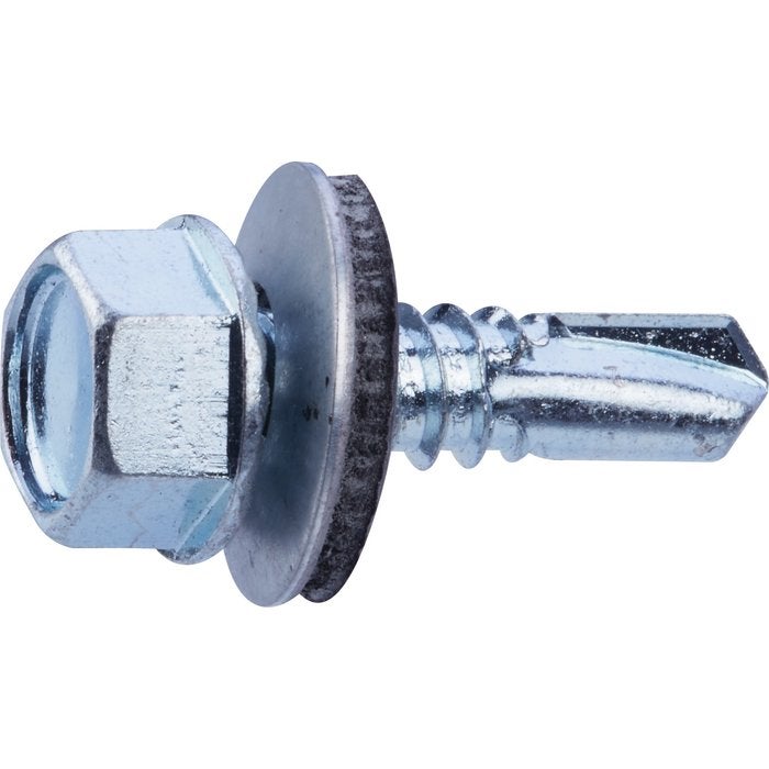 Vis tôle - Fixpro - Autoperceuse - Avec rondelle et joint néoprène - Tête hexagonale - Acier ...