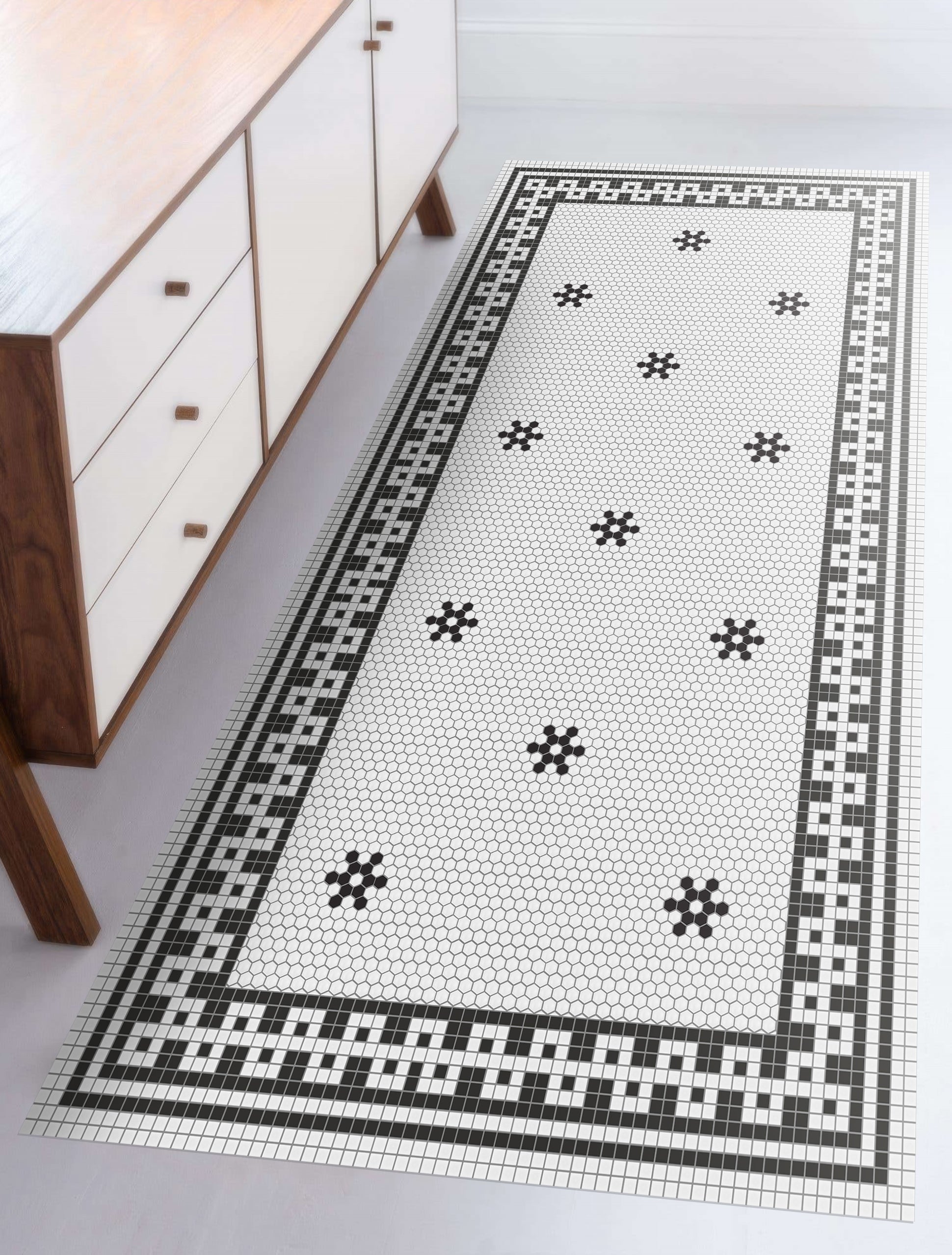 Alfombra de vinilo Bonnie 50x140 cm - PVC antideslizante, vinilica para ...