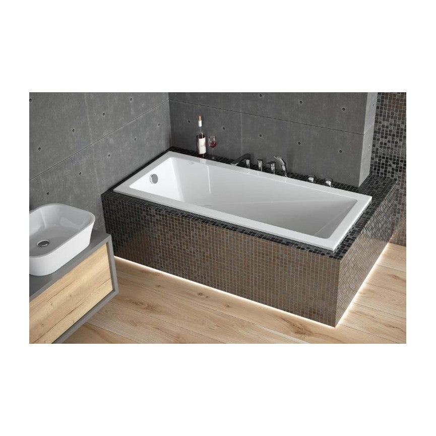 Baignoire Modern Ultra-slim - Dimensions: 160cm | Leroy Merlin