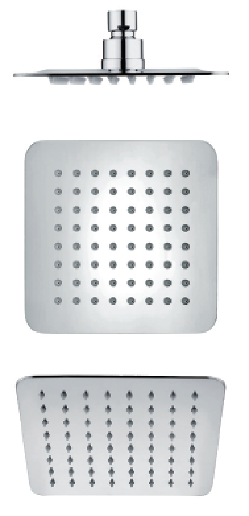Ducha cuadrada baja acero inoxidable 250x250mm - Idrhaus | Leroy Merlin