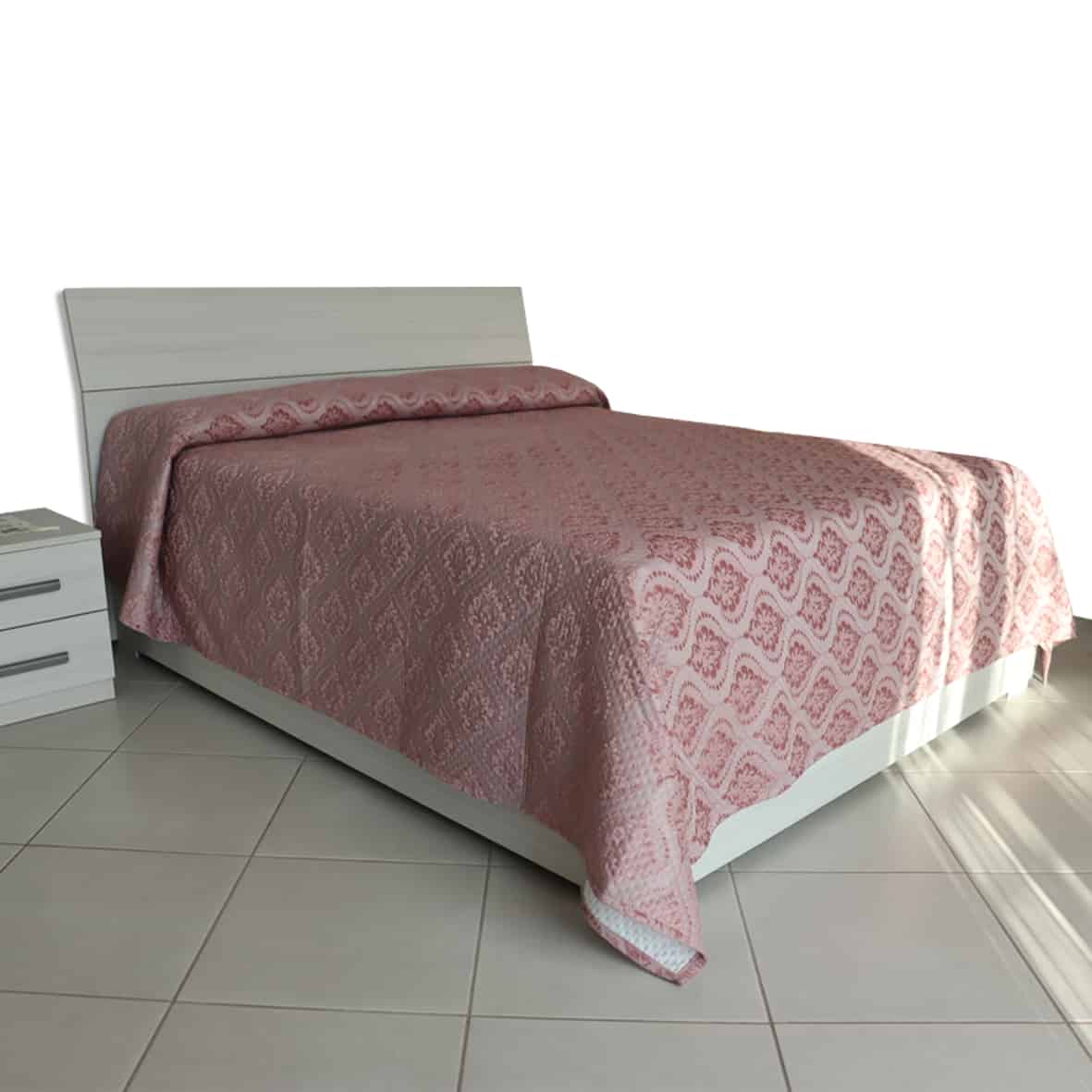 Couvre-lit double en velours matelassé avec paillettes 250x280 cm Made ...