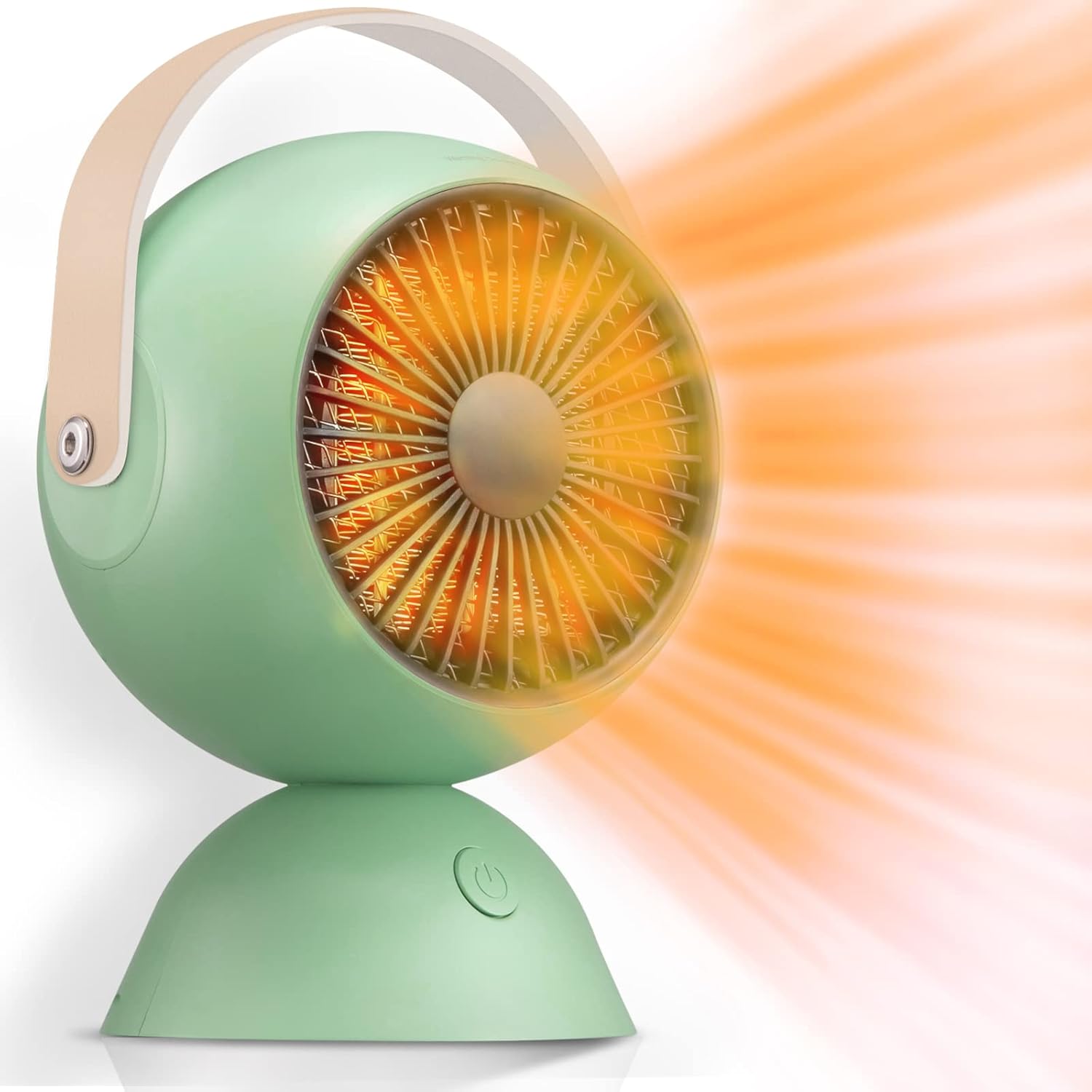 (vert) Mini-chauffage, chauffage d'appoint électrique en céramique PTC ...