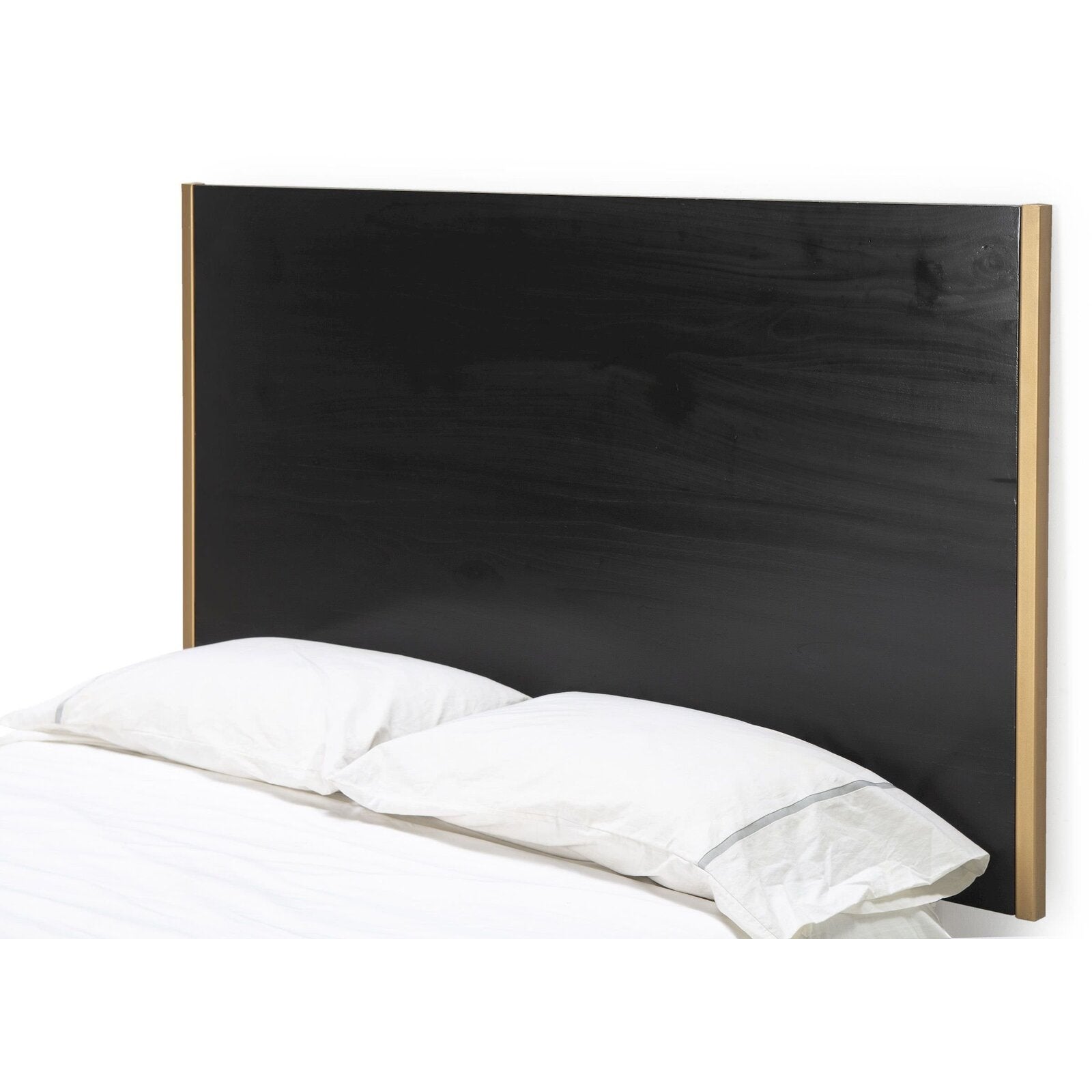 Tête de lit Kostroma 160 x 3 x 90 cm Noir, Doré | Leroy Merlin