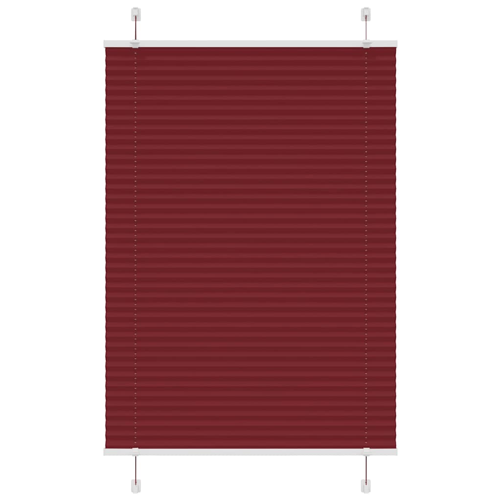Store plissé | Store pliant rouge bordeaux 90x150 cm largeur du tissu ...