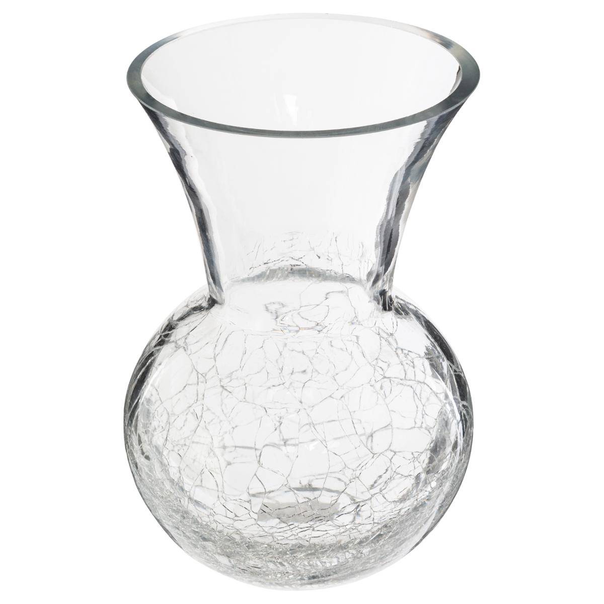 Vase boule - verre craquelé - H22 - 5 cm - Atmosphera créateur d ...