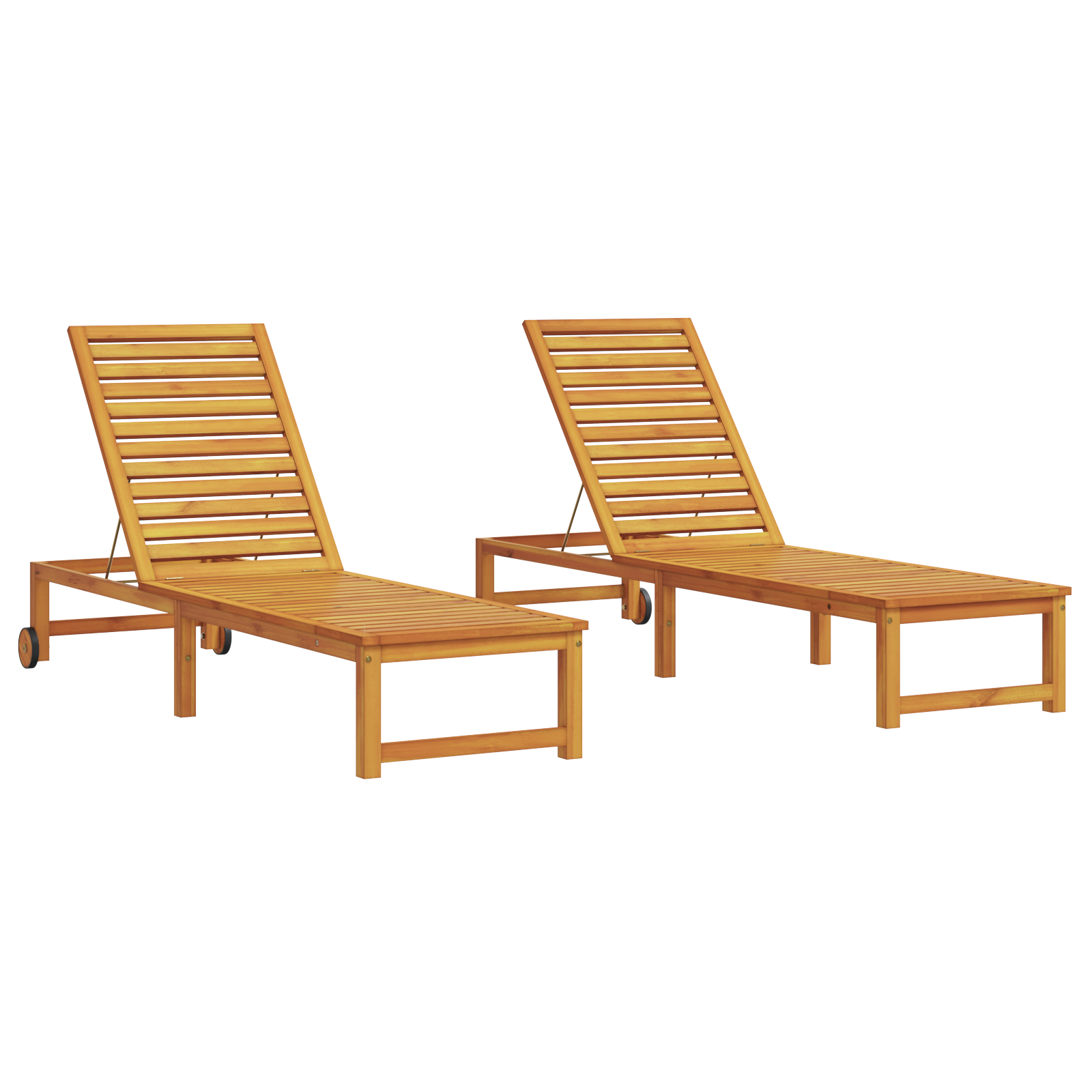 Transat | Chaises longues 2 pcs Bois massif d'acacia CFW787586 | Leroy ...