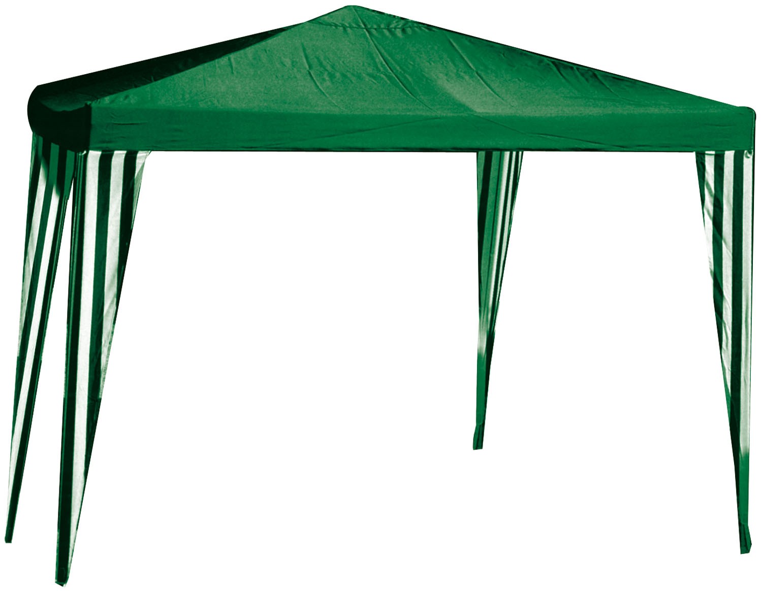 Gazebo Tropikana 300x300 cm vert blanc toile polyester mobilier de ...