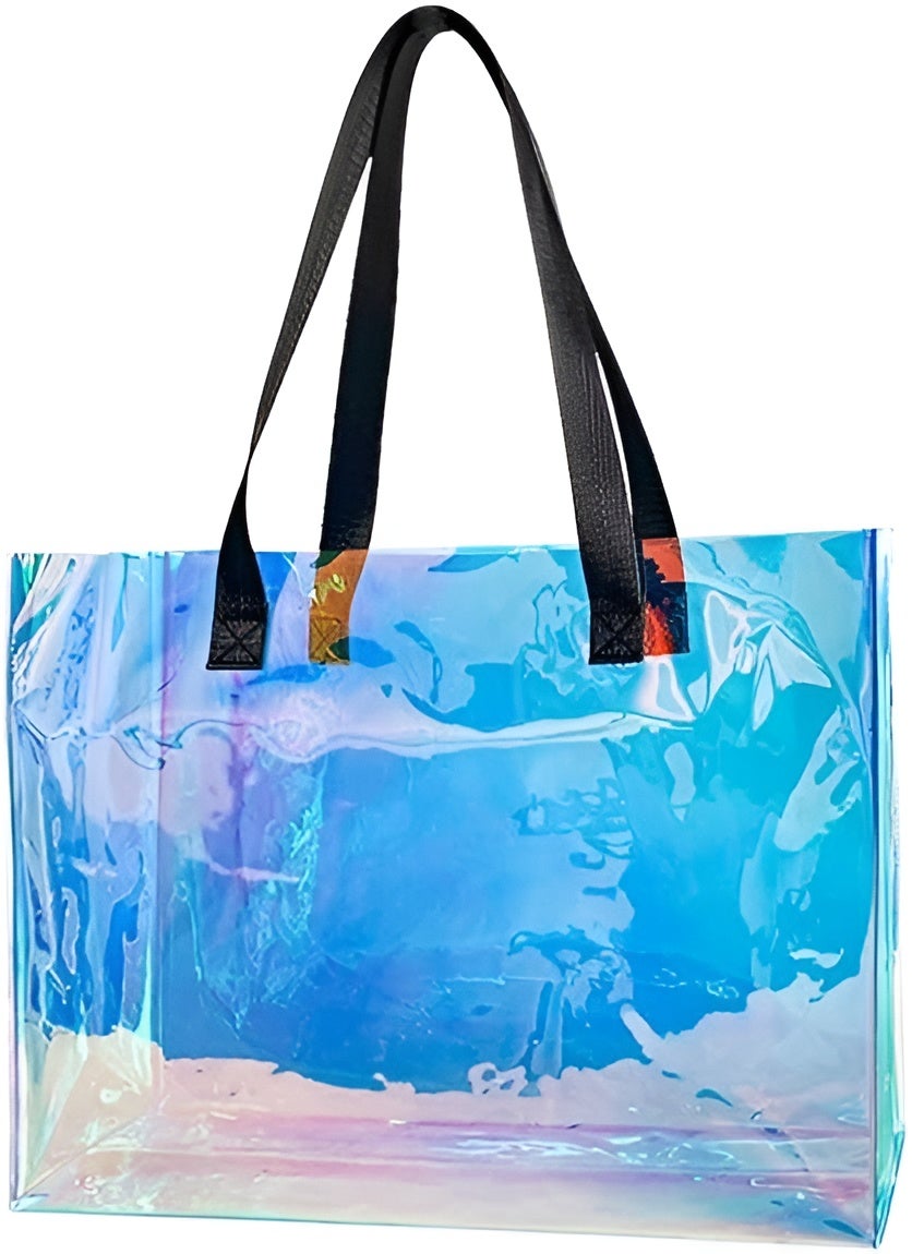 Sac laser en PVC, sac à main transparent, sac cadeau transparent de ...