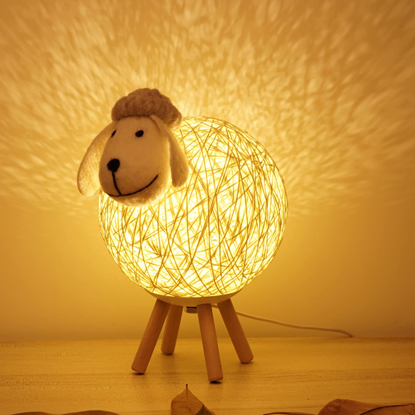 Veilleuse agneau, veilleuse romantique et chaleureuse, lampe de chevet ...