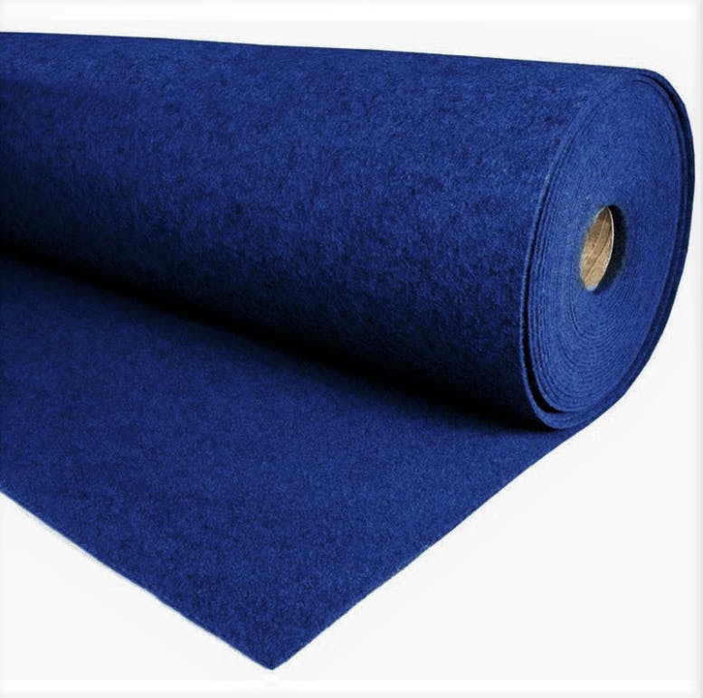 Moqueta Ferial Lisa Azul Med. Moqueta para Eventos, Iglesias, Ferias ...