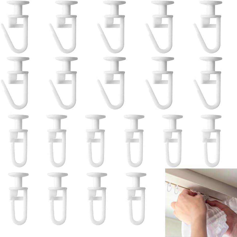 Glisseurs pour Rail à Rideaux, 150 Crochet Rideau pour Crochets de ...