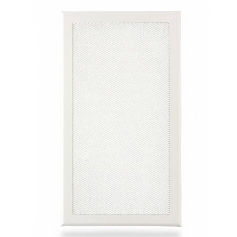 Grille de ventilation métallique avec cadre intégré 50 x 20 cm blanche ...