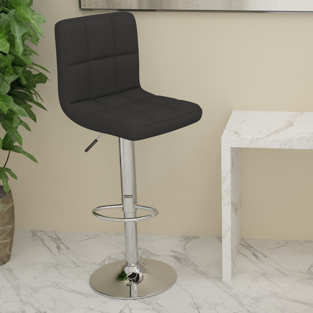 Tabouret de bar Noir Tissu | Leroy Merlin
