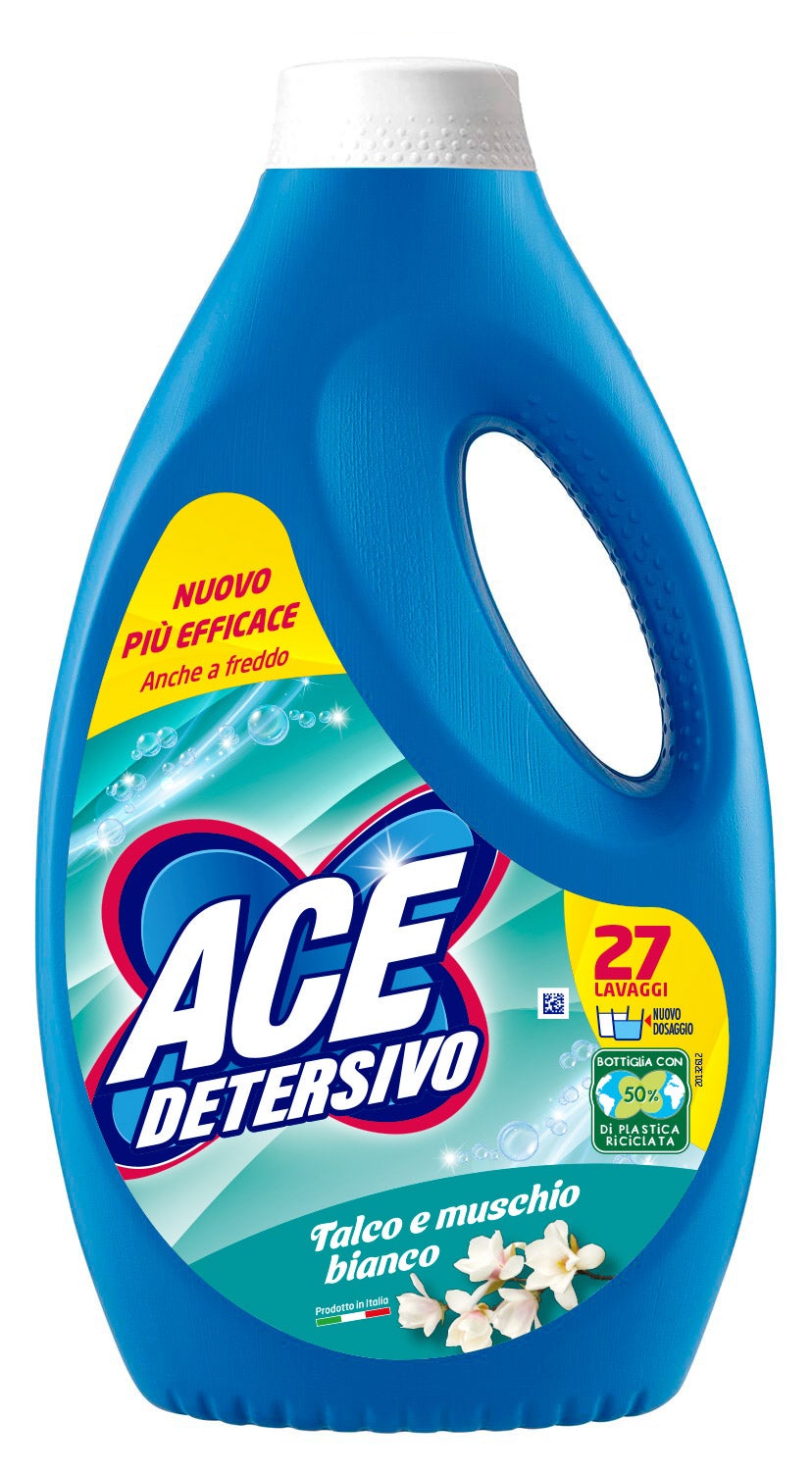 Ace Washing Machine Hygiene Liquid 27 Scoops Talc & Moss | Leroy Merlin