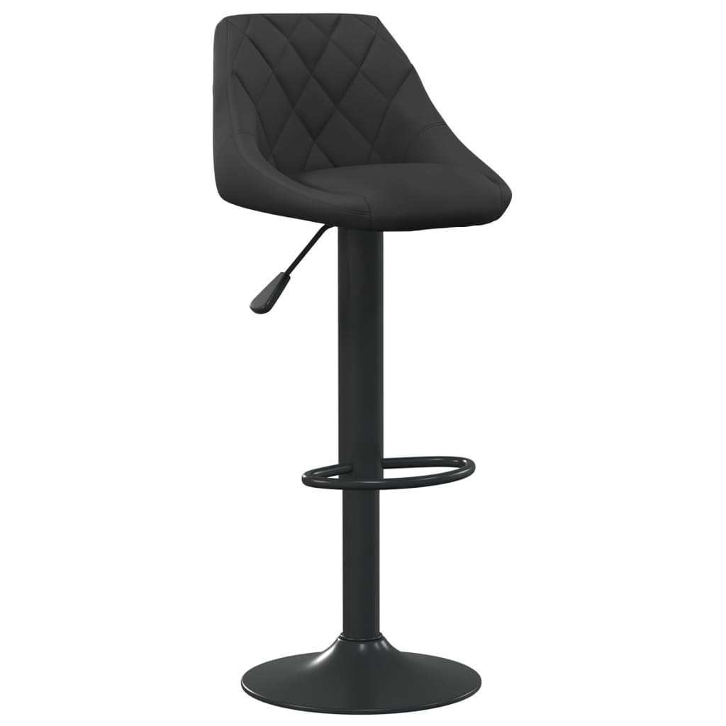 Tabouret de bar | Chaise haute | Tabouret Haut Noir Velours CFW841563 ...