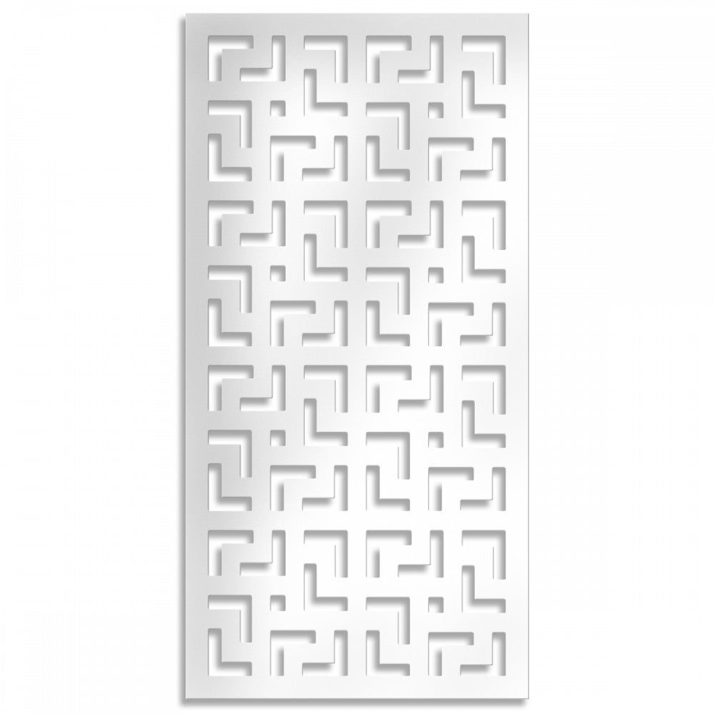 LABYRINTH L - Panel de PVC perforado - Parasol blanco de 73x148 cm ...