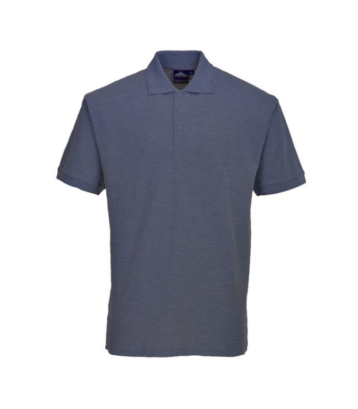Polo de trabajo en tejido piqué, cuello ribetado Naples PORTWEST B210 ...