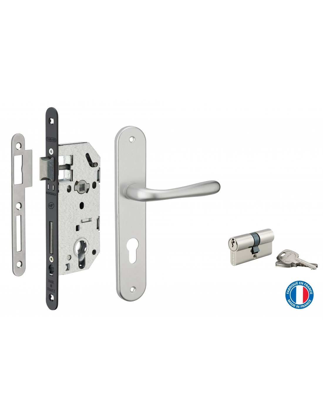 THIRARD - Garniture serrure encastrable à cylindre Monomax + ensemble ...