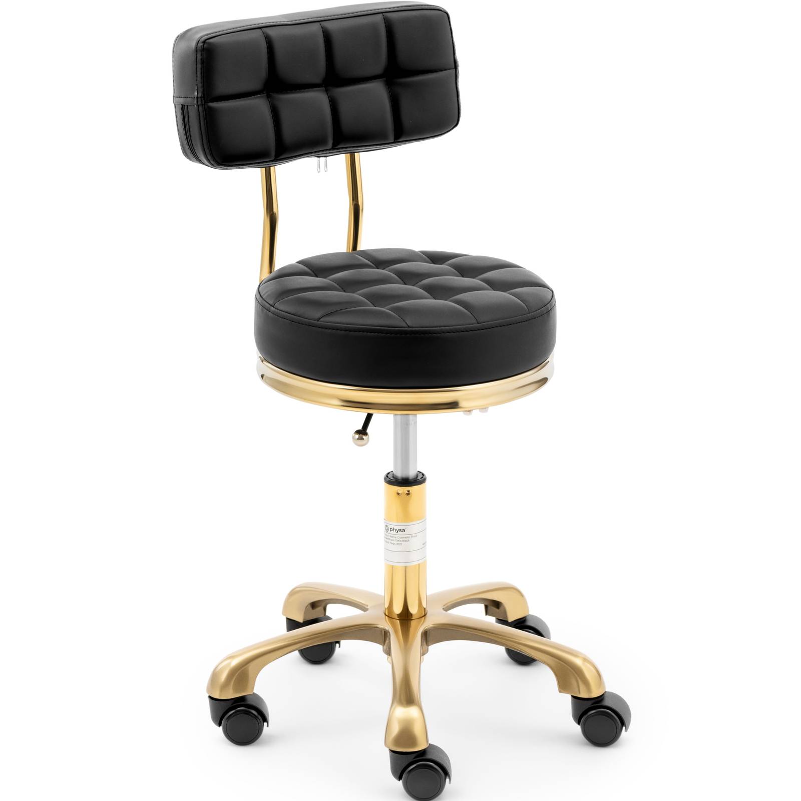 Tabouret à roulettes - physa - Cadre : aluminium - Revêtement : PVC et ...