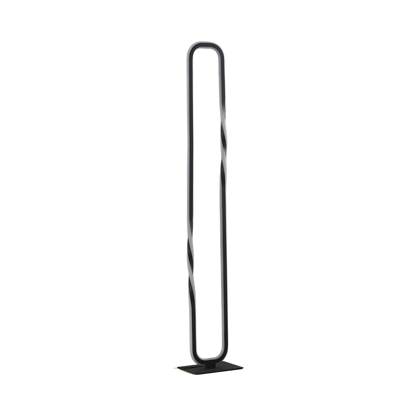 Lampadaire en aluminium, fer et pvc Noir 121 cm - Powell | Leroy Merlin