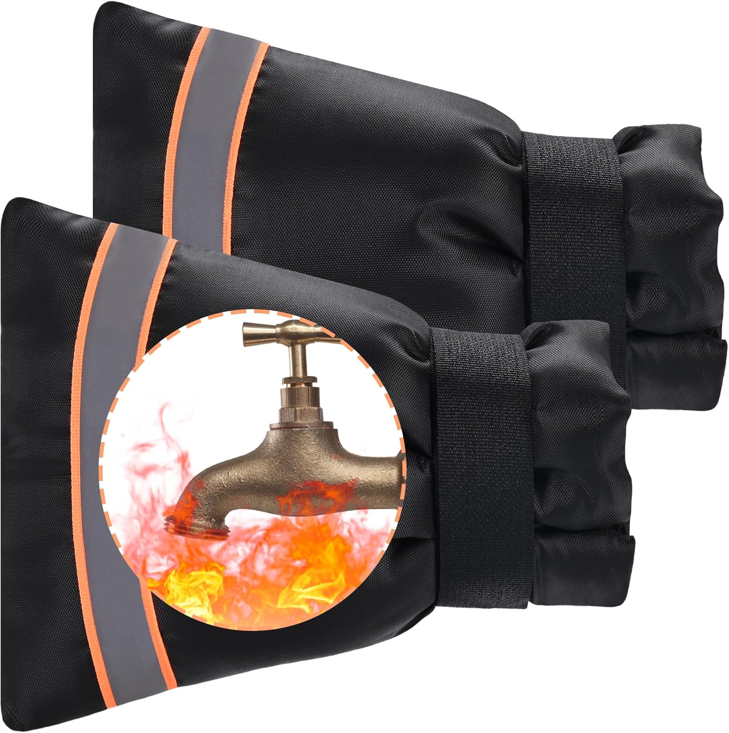 Funda antihielo para grifo exterior, modelo grueso, 16*25 cm, con banda ...