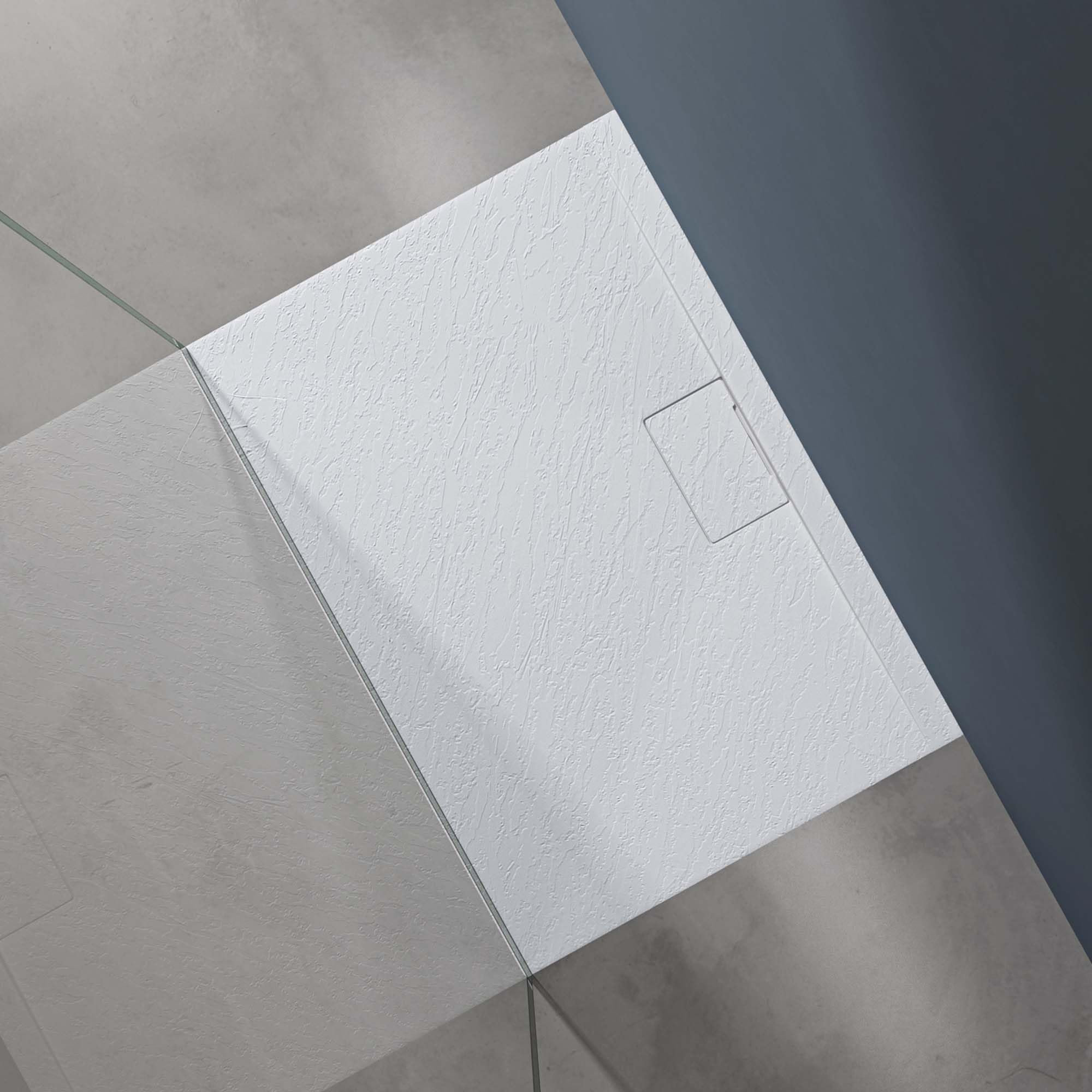 Doporro Receveur de Douche Bac à Douche Ultra Plat en Solid Surface ...