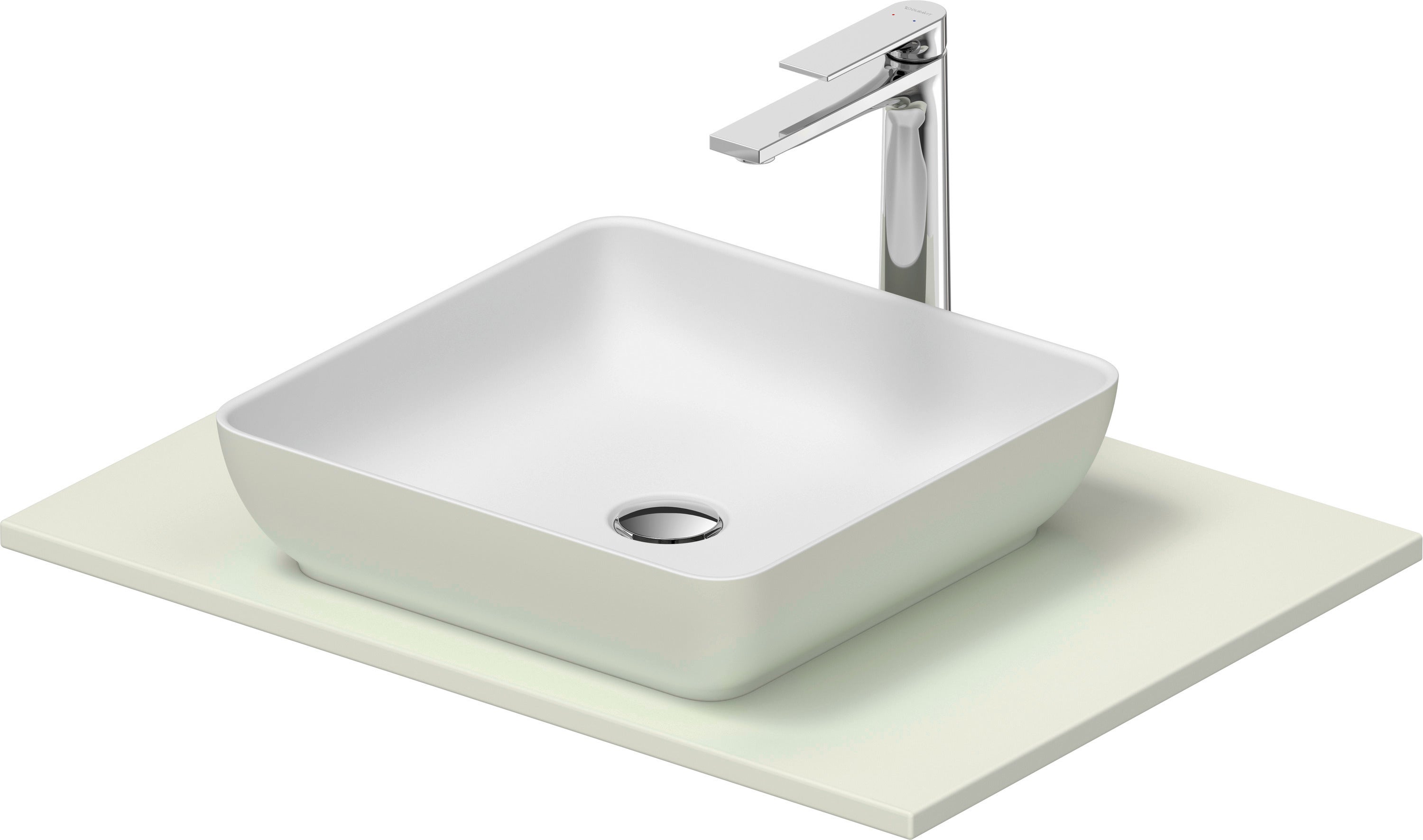 Set lavabo Duravit Sivida, rectangulaire, 400x400mm, incl. console ...