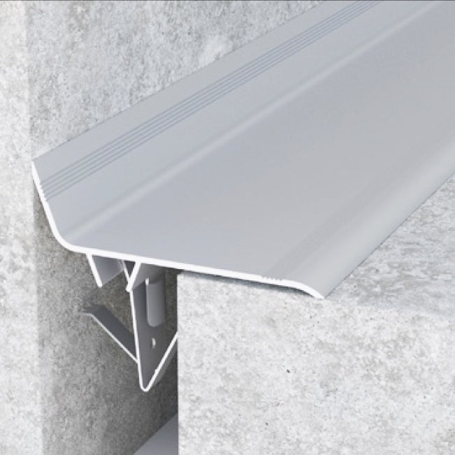 Couvre joint de façade angle PVC - largeur 5 cm - beige (L. 3m + clips ...