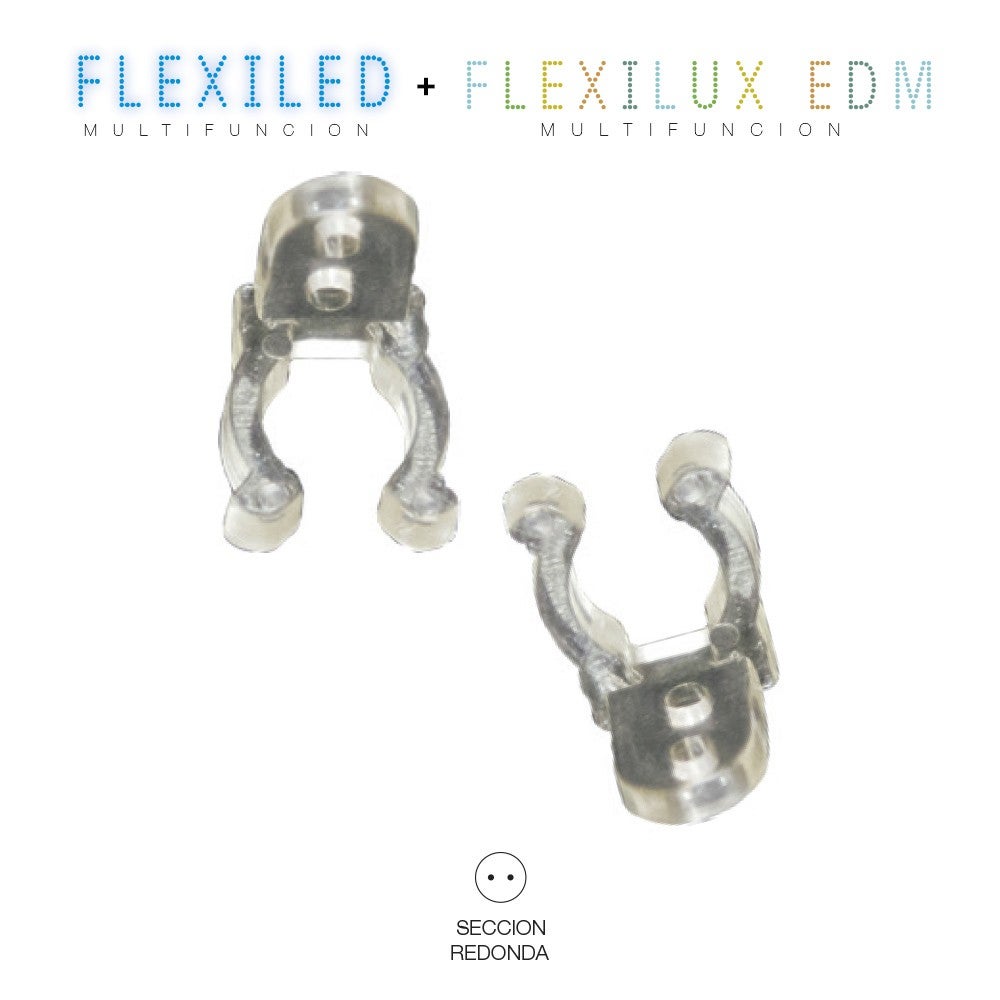 CLIP PARA TUBO FLEXILUX/FLEXILED 2 Y 3 VIAS EDM | Leroy Merlin