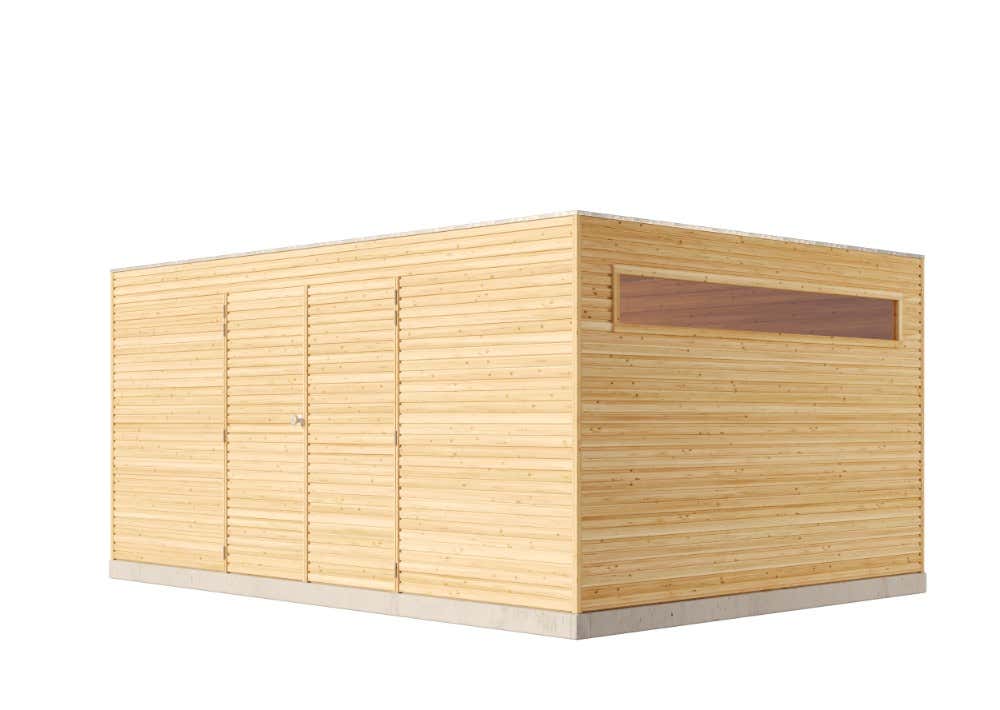 Cabane à outils QB (toit en option) Alpholz, 7.1x3m dim. ext. (cas ...