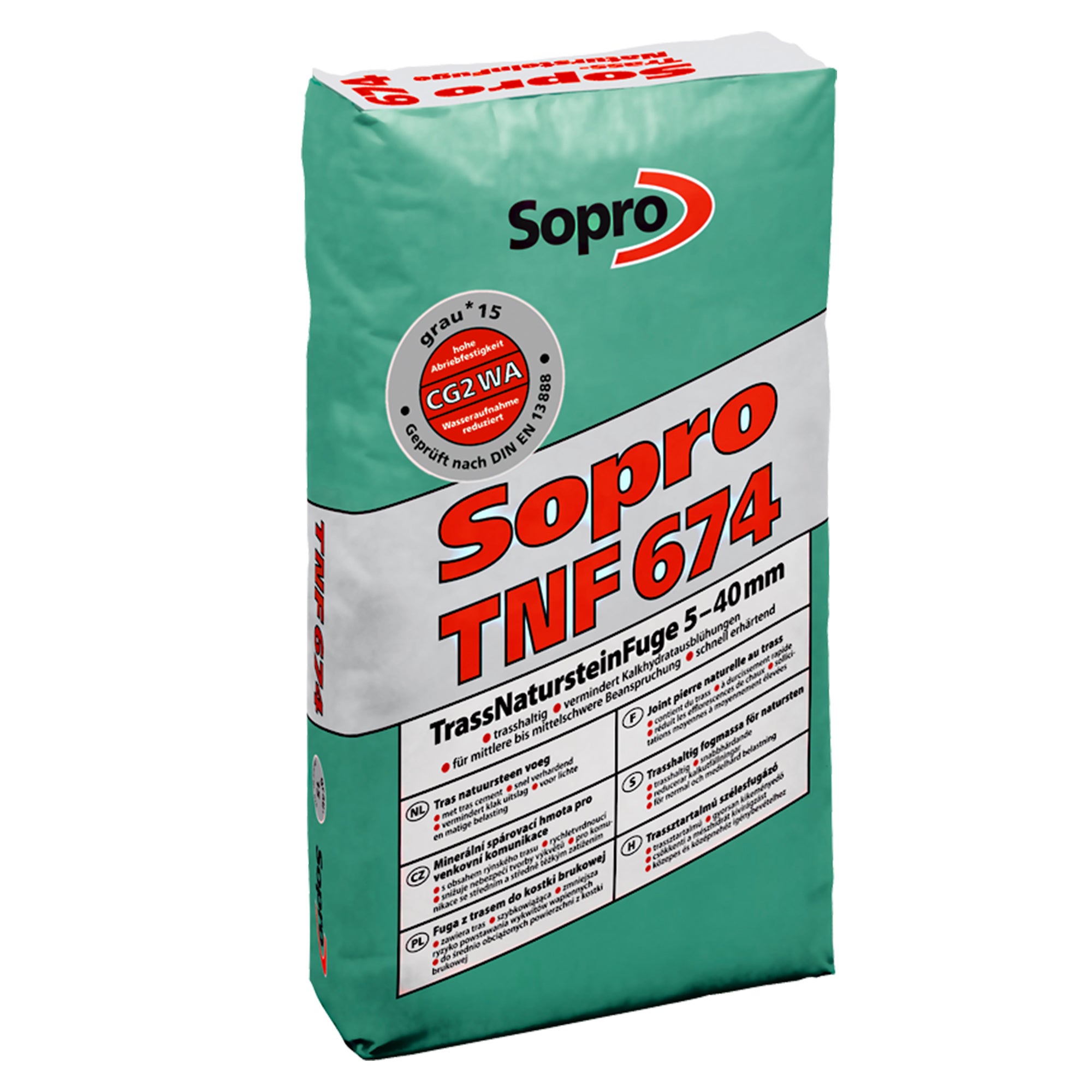 Mortier De Jointoiement Pierre Naturelle Sopro Tnf 675 - Gris Pavé 13 ...