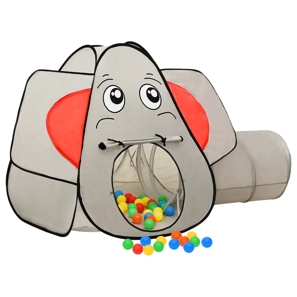 Tonnelle de jardin | Tente de jeu pour enfants 250 balles Éléphant Gris ...