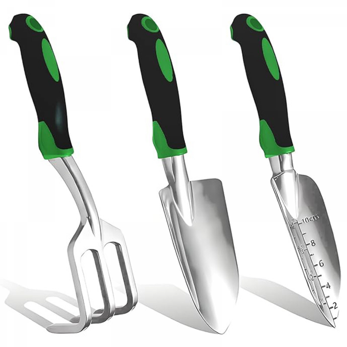Ensemble de 3 outils de jardinage, truelles robustes avec poignée en ...