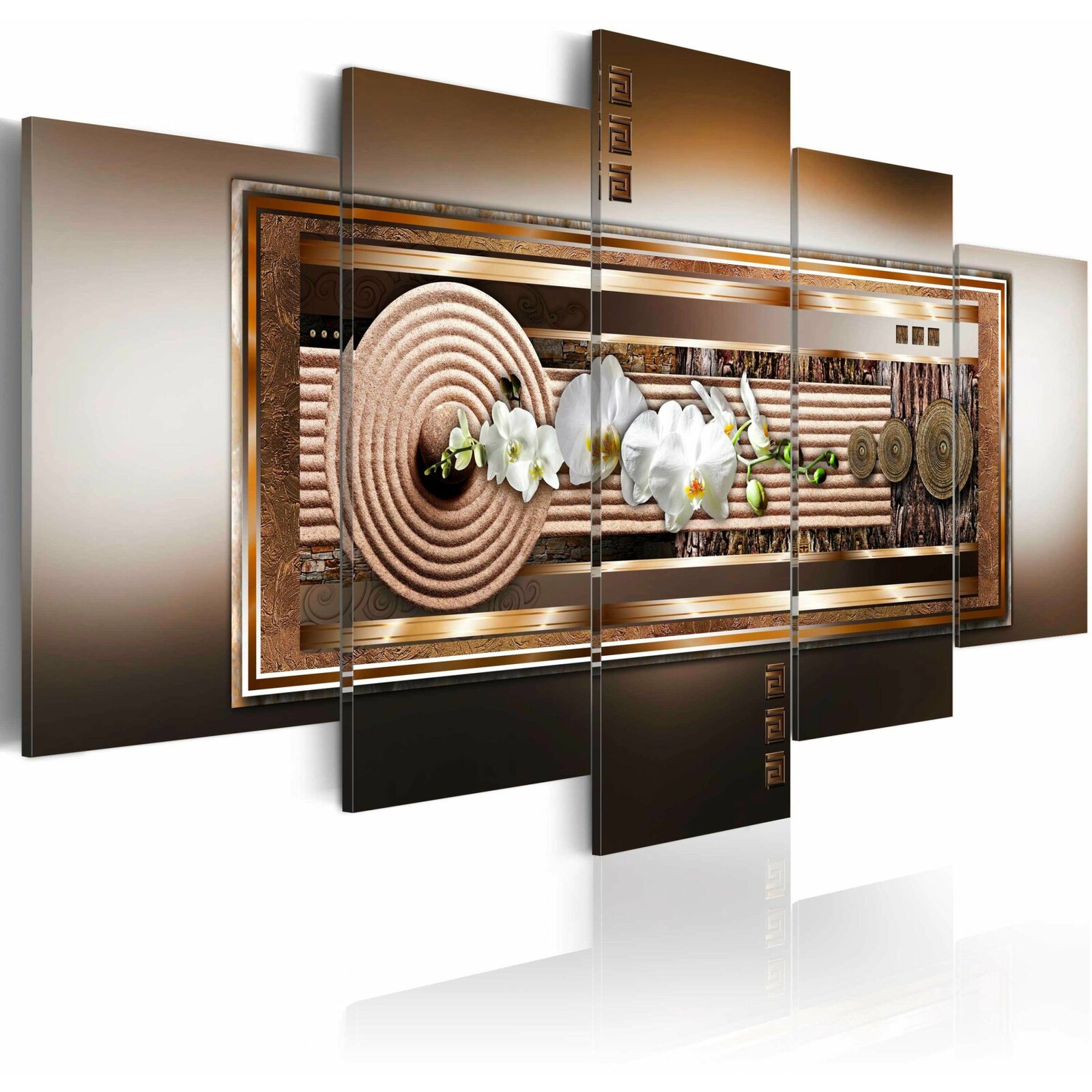 Tableau zen : orchidée blanche - 200 x 100 cm | Leroy Merlin