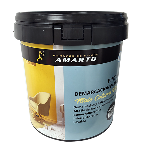 Pintura plástica de demarcación azul para paredes de cemento interior y ...