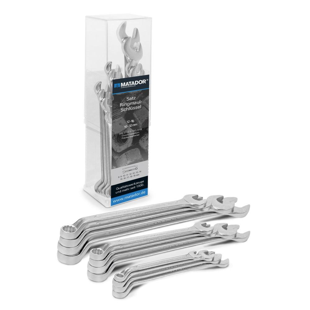 Ring Mule Key Set 12 pcs. 8 - 19 mm | Leroy Merlin