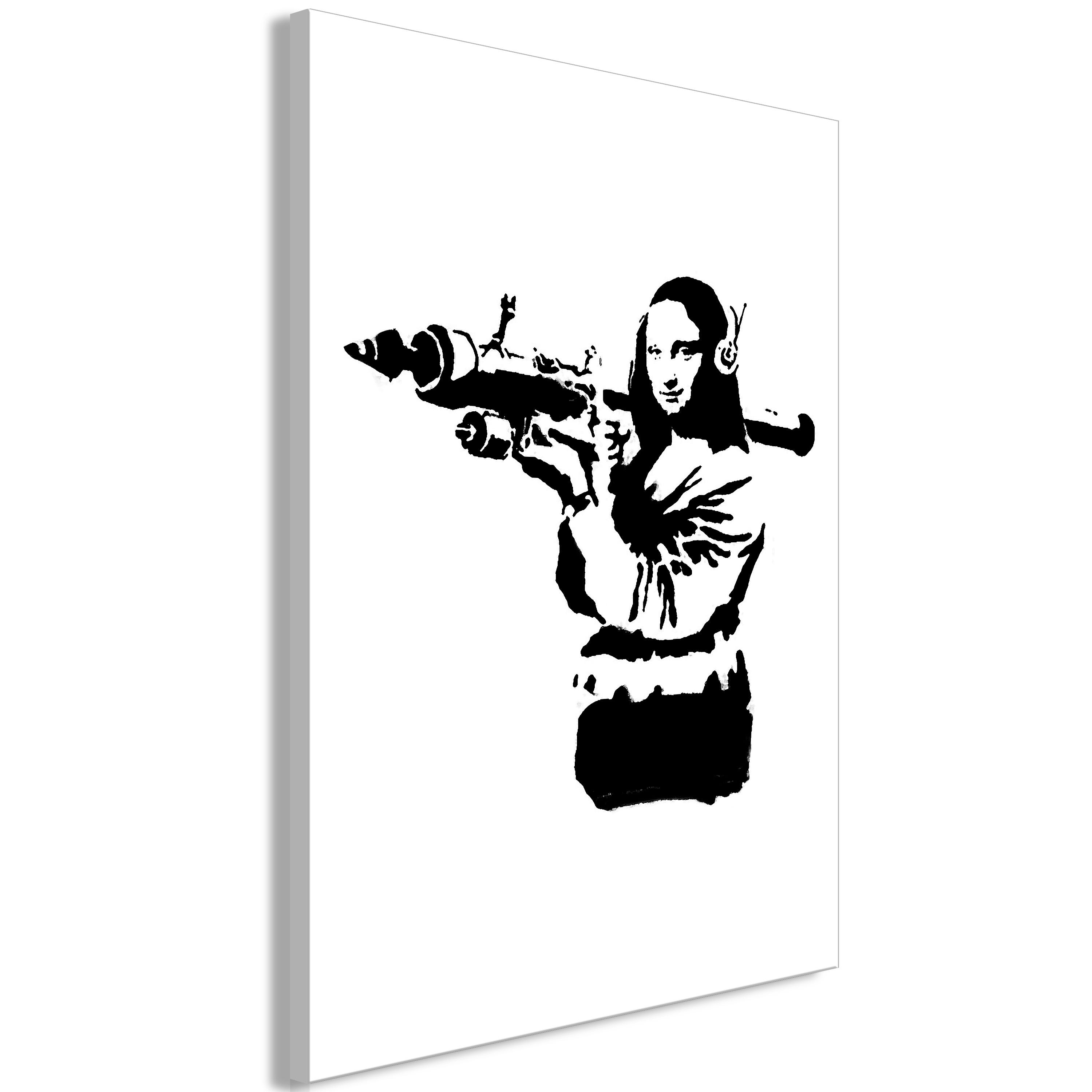 Tableau - Banksy Mona Lisa with Rocket Launcher (1 Part) Vertical ... Tableau - Banksy Mona Lisa with Rocket Launcher (1 Part) Vertical ...