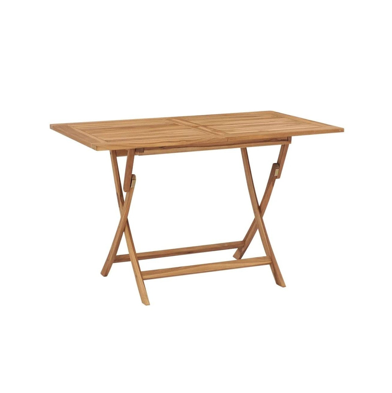 Table de salle à manger pliante en bois massif Boston 120x70 74h cm ...