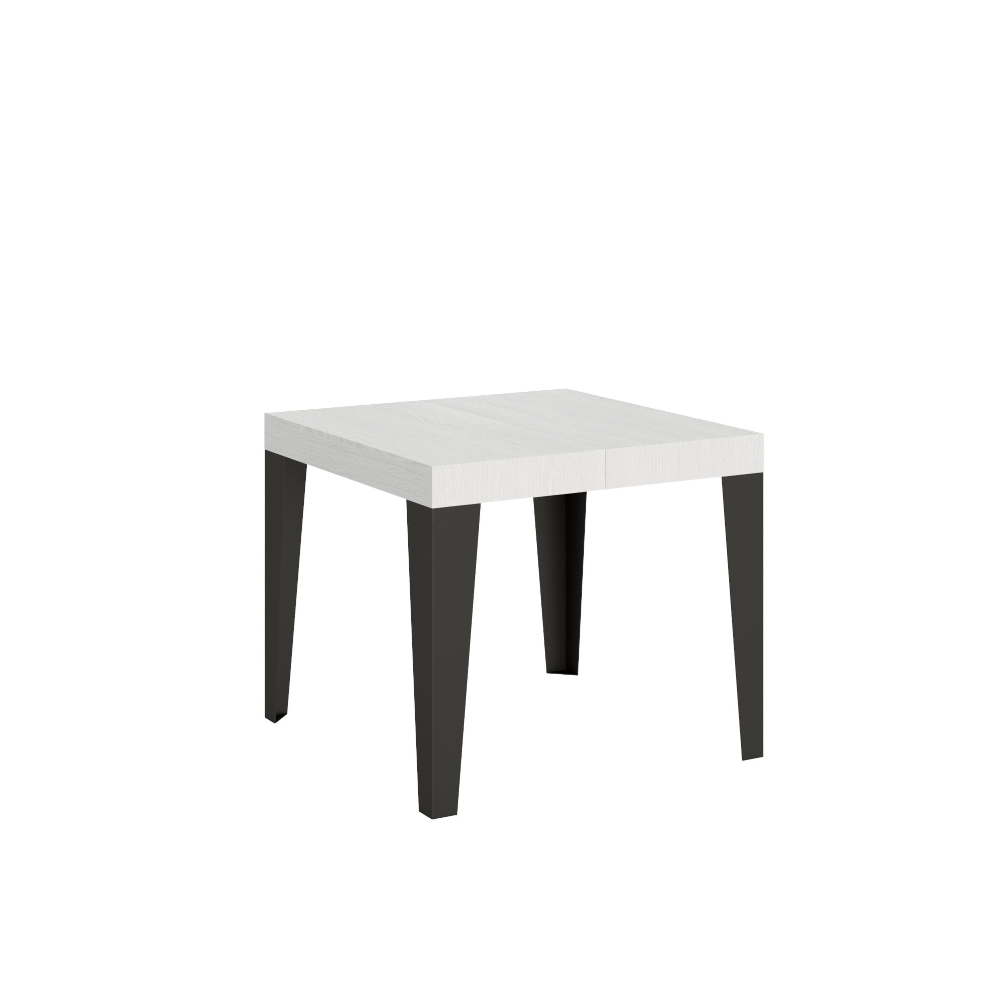Careg Tavolo allungabile 90x90/246 cm Marcon Bianco Frassino telaio ...