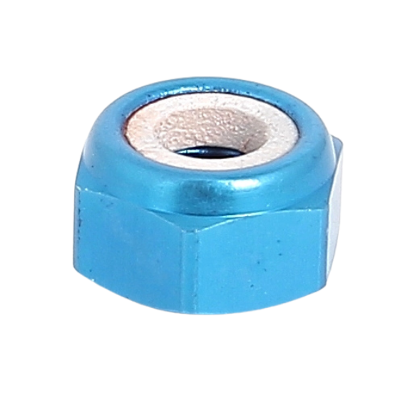 Blister de 5 Ecrous Nylstop M5 Dural 2030 OA Bleu DIN 985 | Leroy Merlin