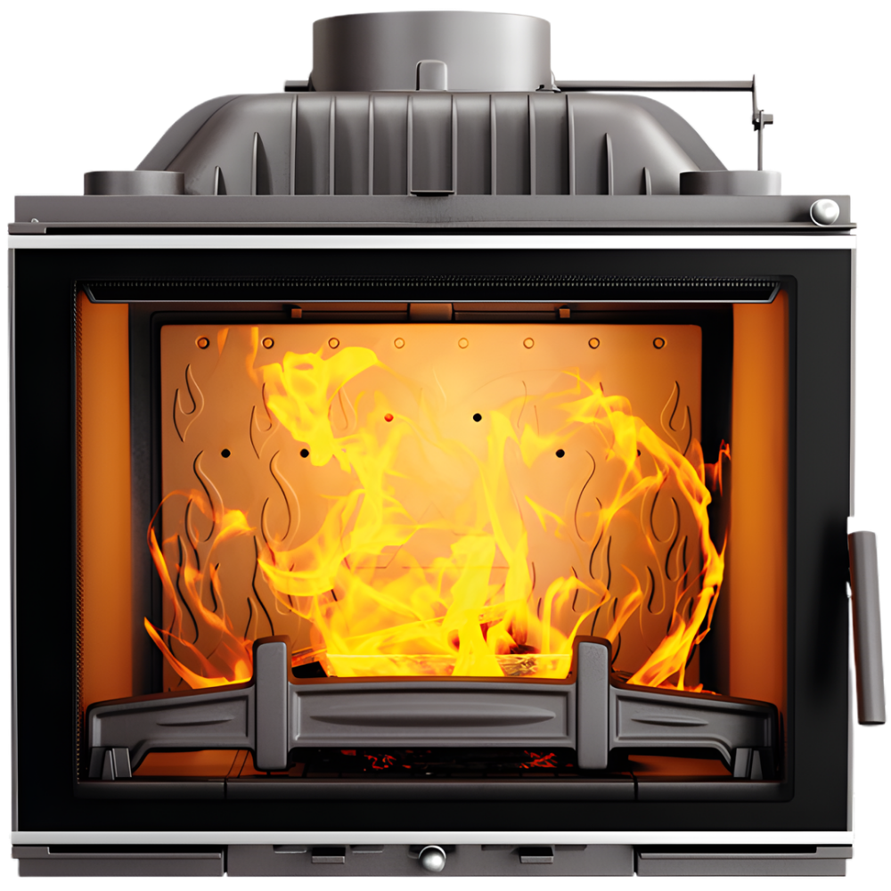 Insert à bois en fonte 12.3 kW W17 Decor ECO KAWMET | Leroy Merlin