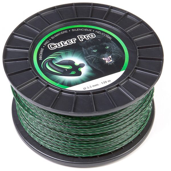 Fil nylon Cuter'Pro 3,3 mm x 139 m, hélicoïdal, bobine | Leroy Merlin