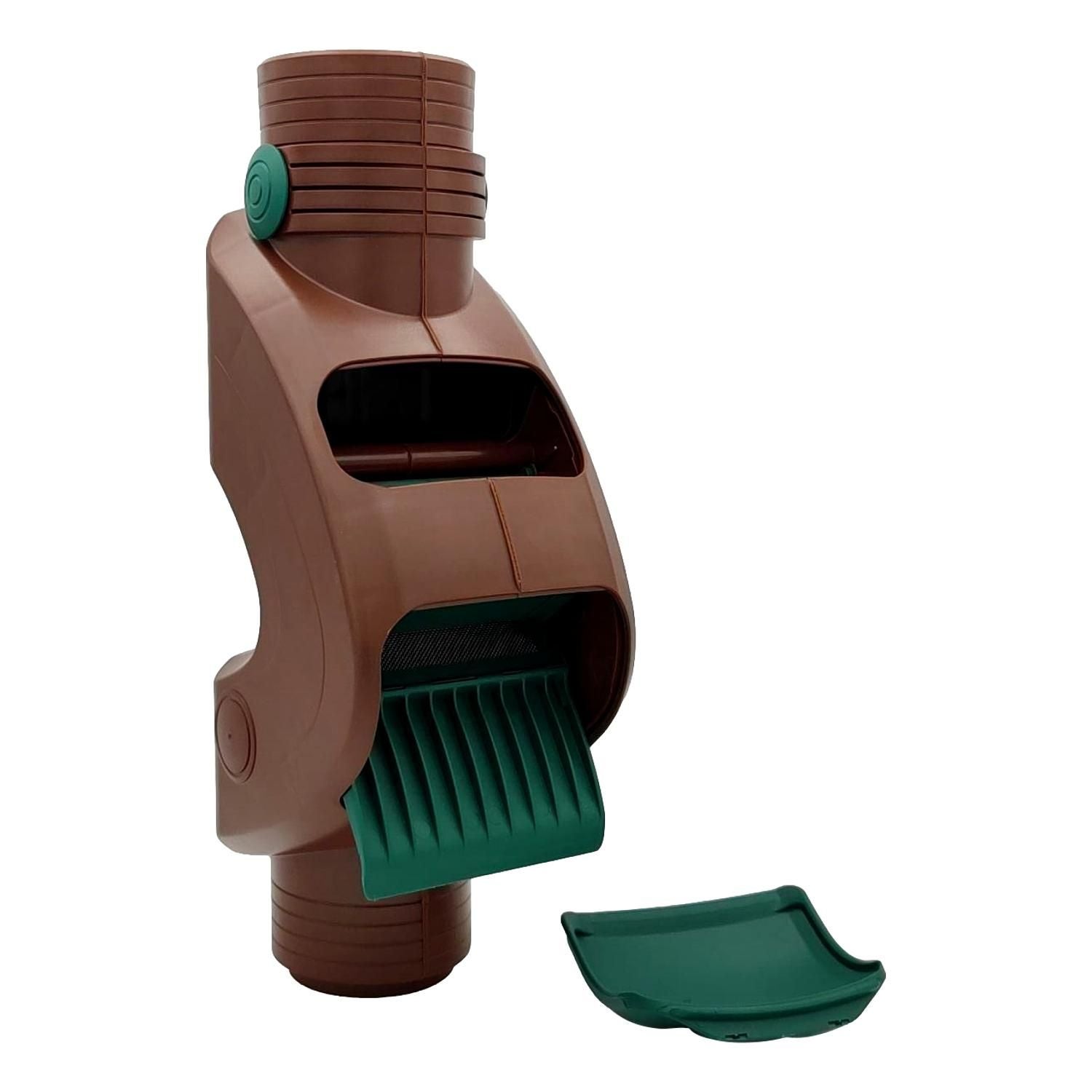 Filtre De Gouttière Rainus 80 Ou 100 Mm Marron Pour Récupération Eau De ...