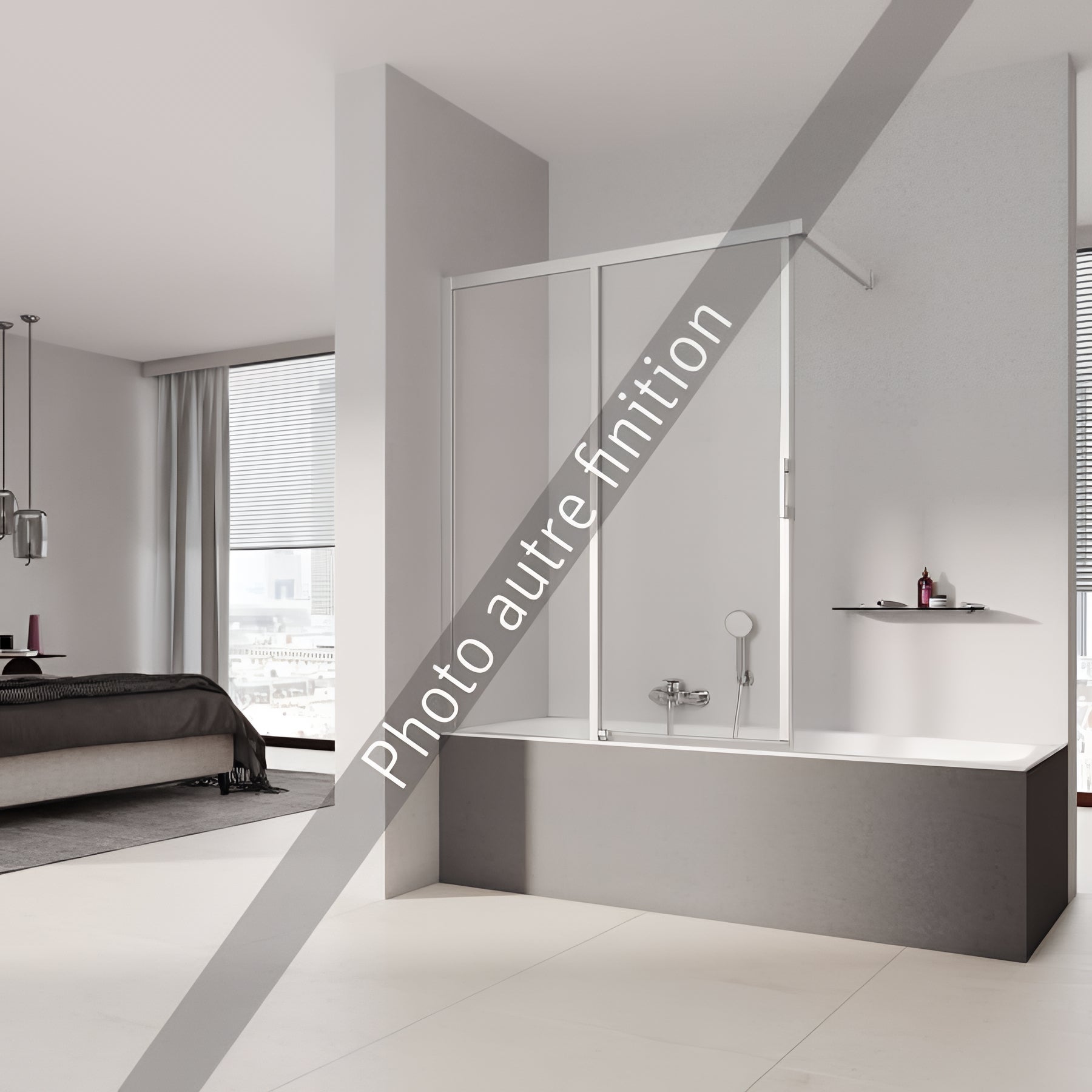 Parete scorrevole per vasca larghezza 120 cm altezza 150 cm profilo ...