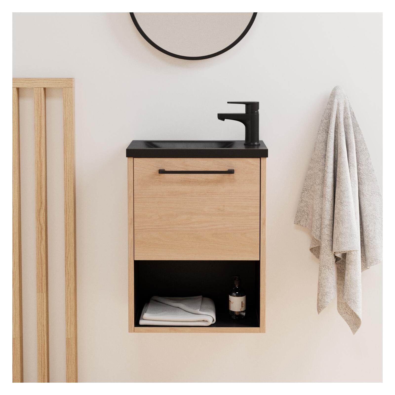 Conjunto mueble lavamanos + grifo NIKA | Leroy Merlin